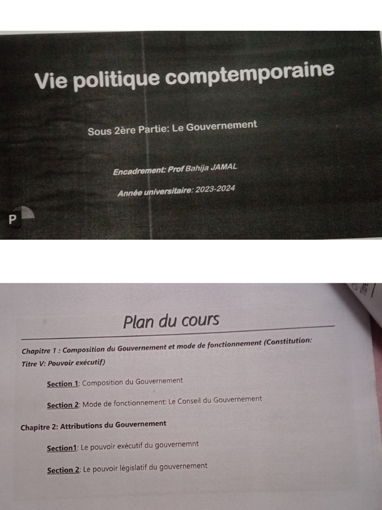 Vie Politique Contemporaine (Partie 2) | PDF