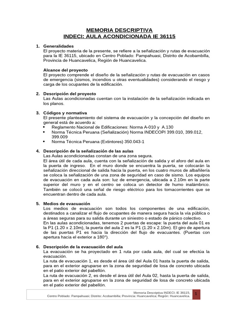 MD - Indeci Ie 36115 | PDF