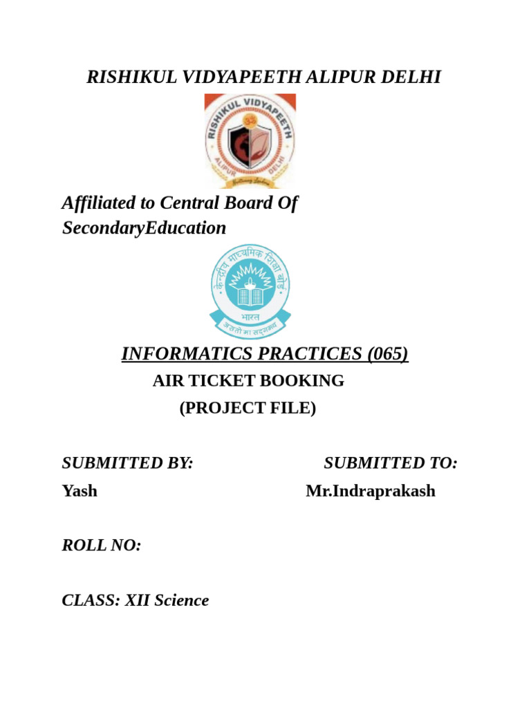 FLIGHT BOOKING project | PDF | Databases | Computer Programming