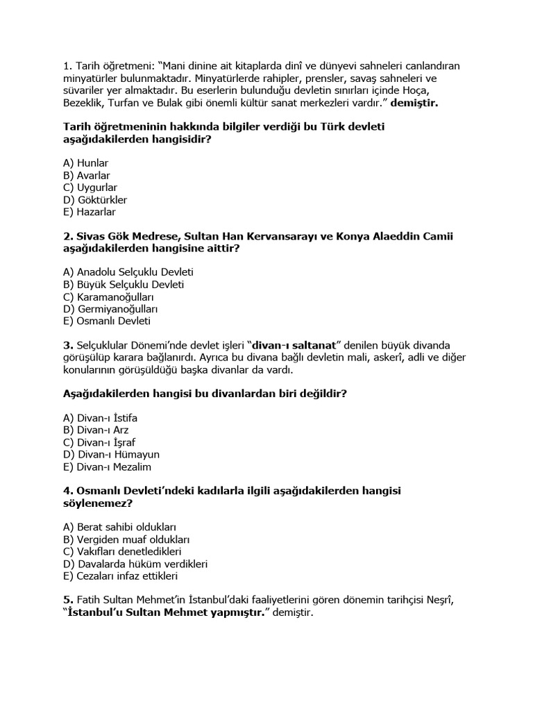2020 Orta Tar | PDF