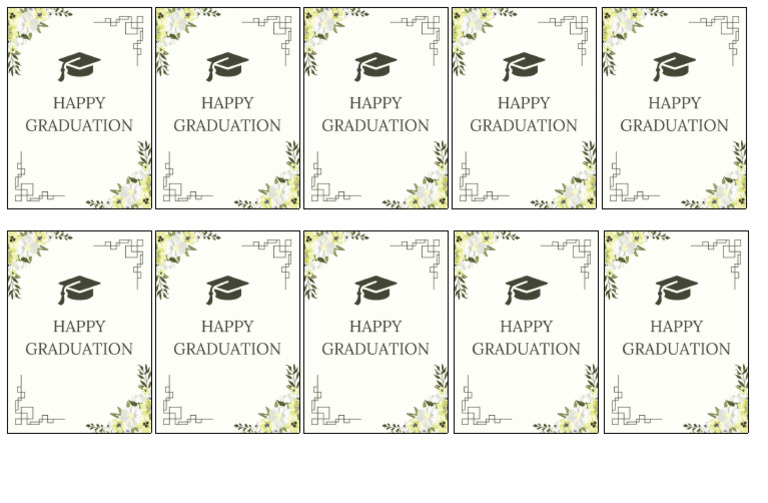 kartu ucapan happy graduation print | PDF
