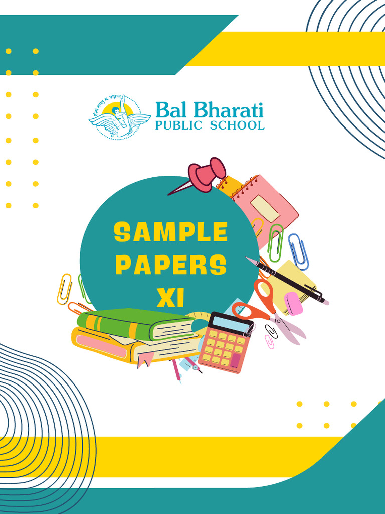 XI_SAMPLE-PAPERS_HY_MERGED | PDF | Acceleration | Velocity