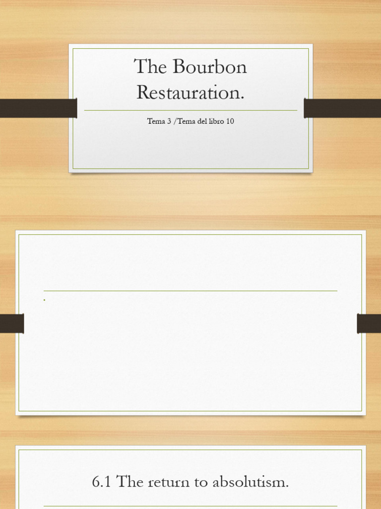 The Bourbon Restauration | PDF | German Empire | Kingdom Of Prussia