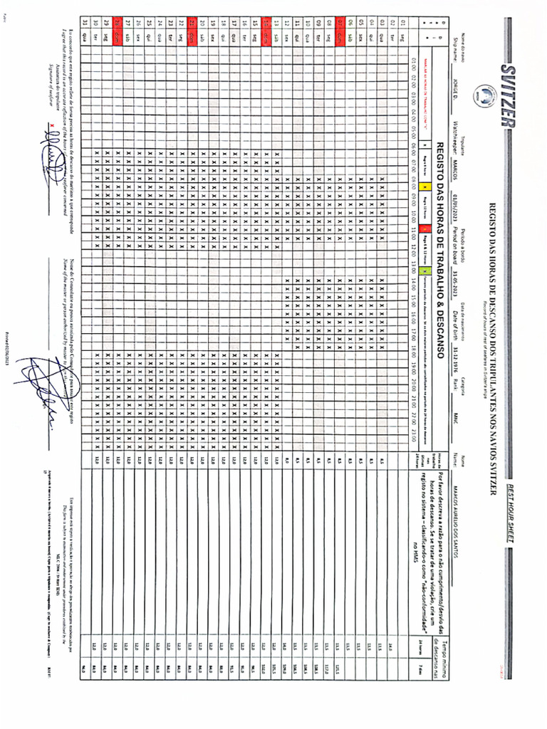 Rest Hours | PDF