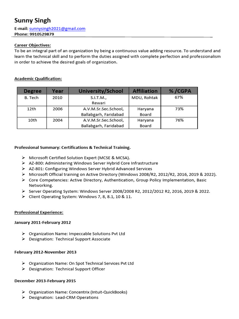 Sunny_CV | PDF | Active Directory | Group Policy