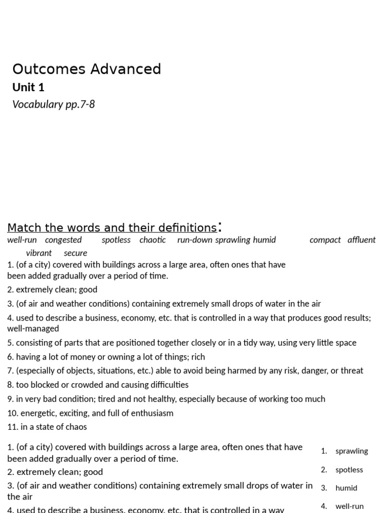 OA U1 Voc Pp.7-8 | PDF