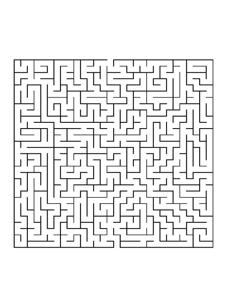 30 by 30 Orthogonal Maze | PDF
