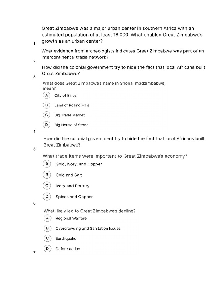 Who Built Zimbabwe? | PDF