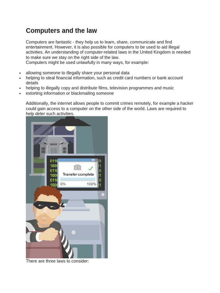 Computers and the law | PDF