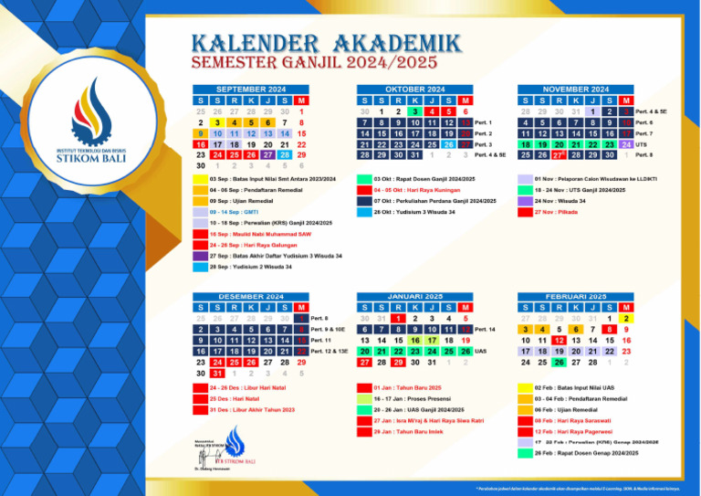 KALENDER_AKADEMIK_GANJIL_2425_V2 | PDF