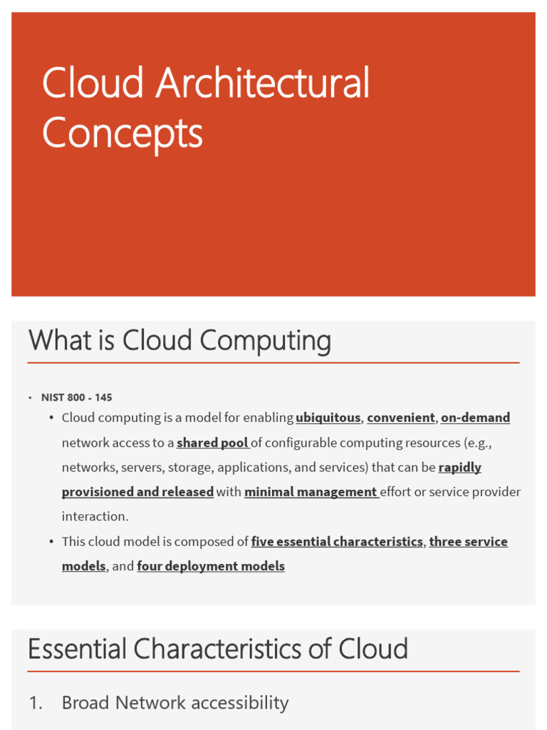 CCSP Concepts | PDF | Cloud Computing | Scalability