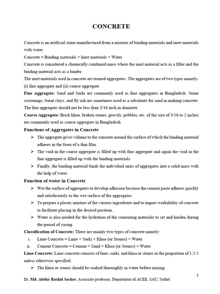 Concrete_22.04.24 | PDF | Concrete | Construction Aggregate