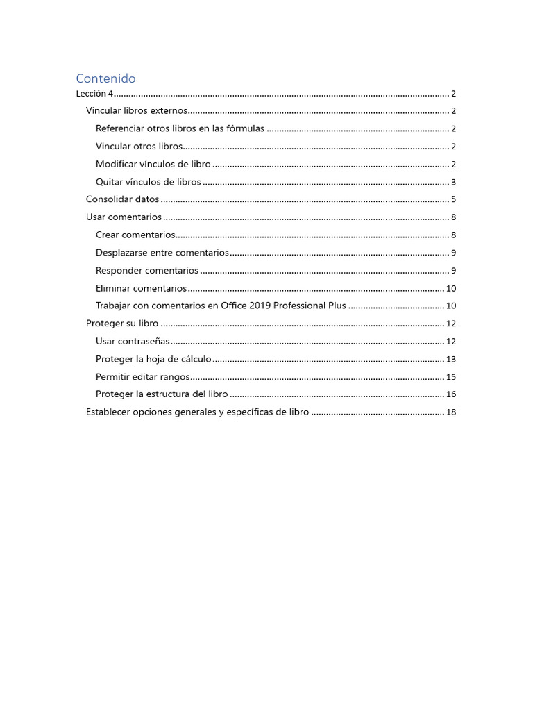 Leccion 4 Funciones de Gestiones Del Libro | PDF | Hoja de cálculo | Contraseña
