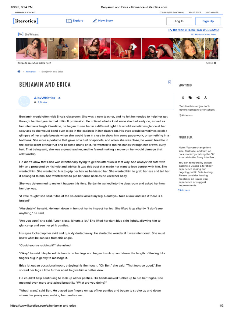 Benjamin and Erica - Romance - Literotica.com | PDF