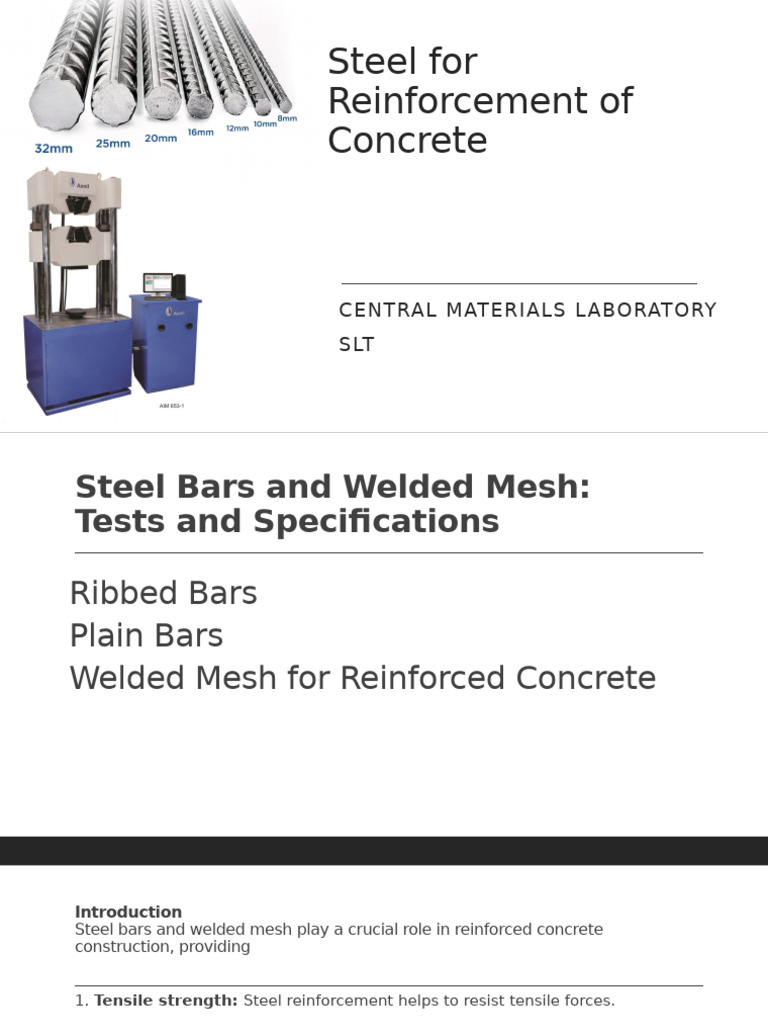Steel Bars and Welded Power Poitn | PDF
