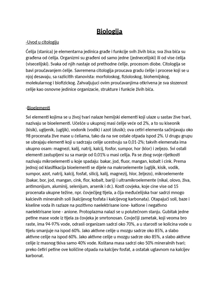 Biologija | PDF