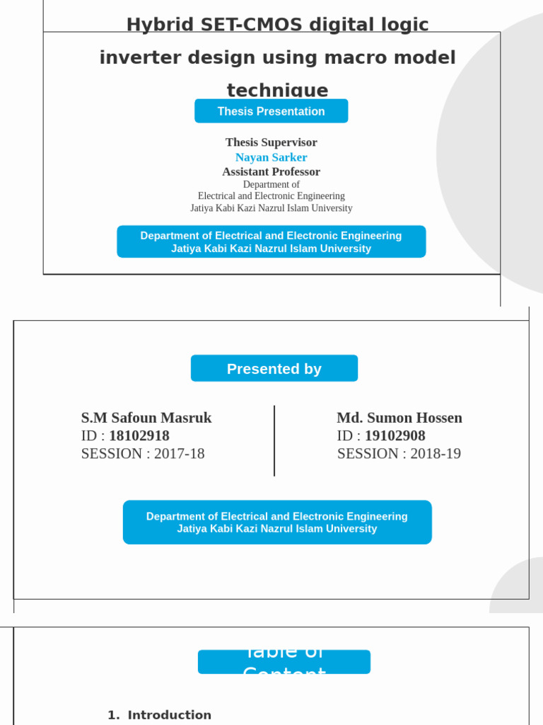 Thesis-Defense-Slide (1) | PDF | Cmos | Logic Gate
