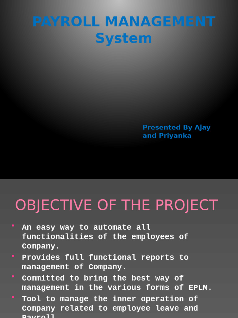 Employee Payroll Management | PDF | Payroll | Microsoft Access