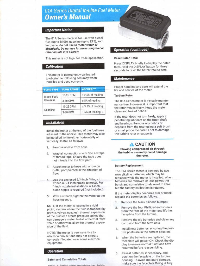 Manual - Medidor Gpi | PDF