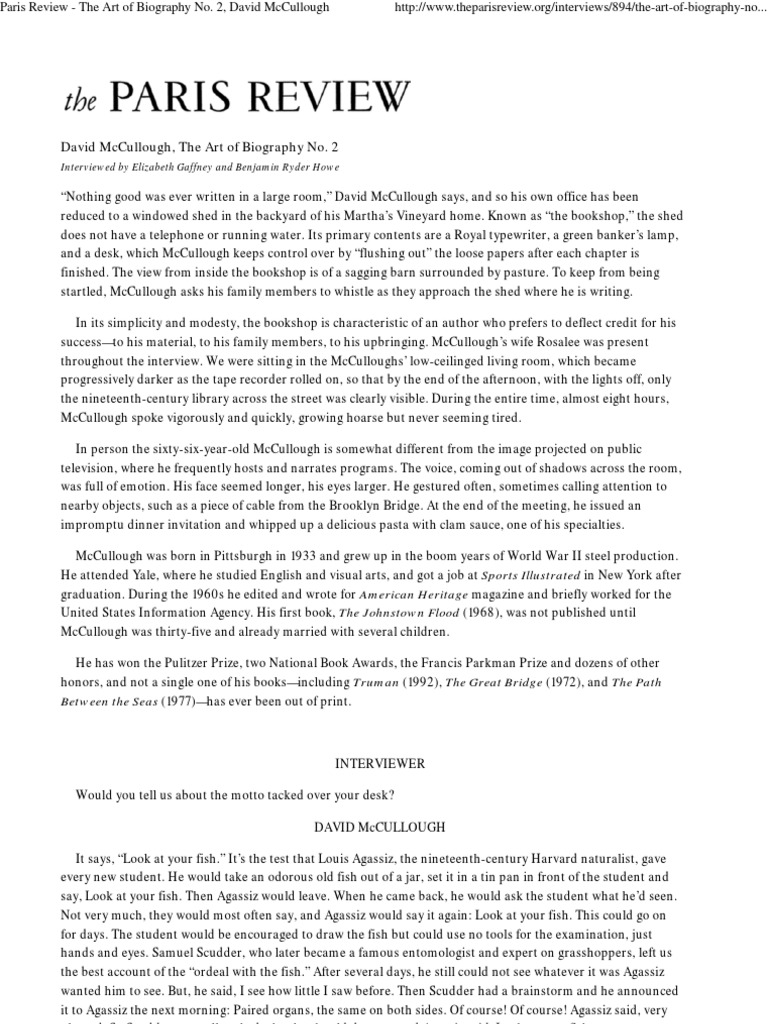 Paris Review - The Art of Biography No2 | PDF | Paintings