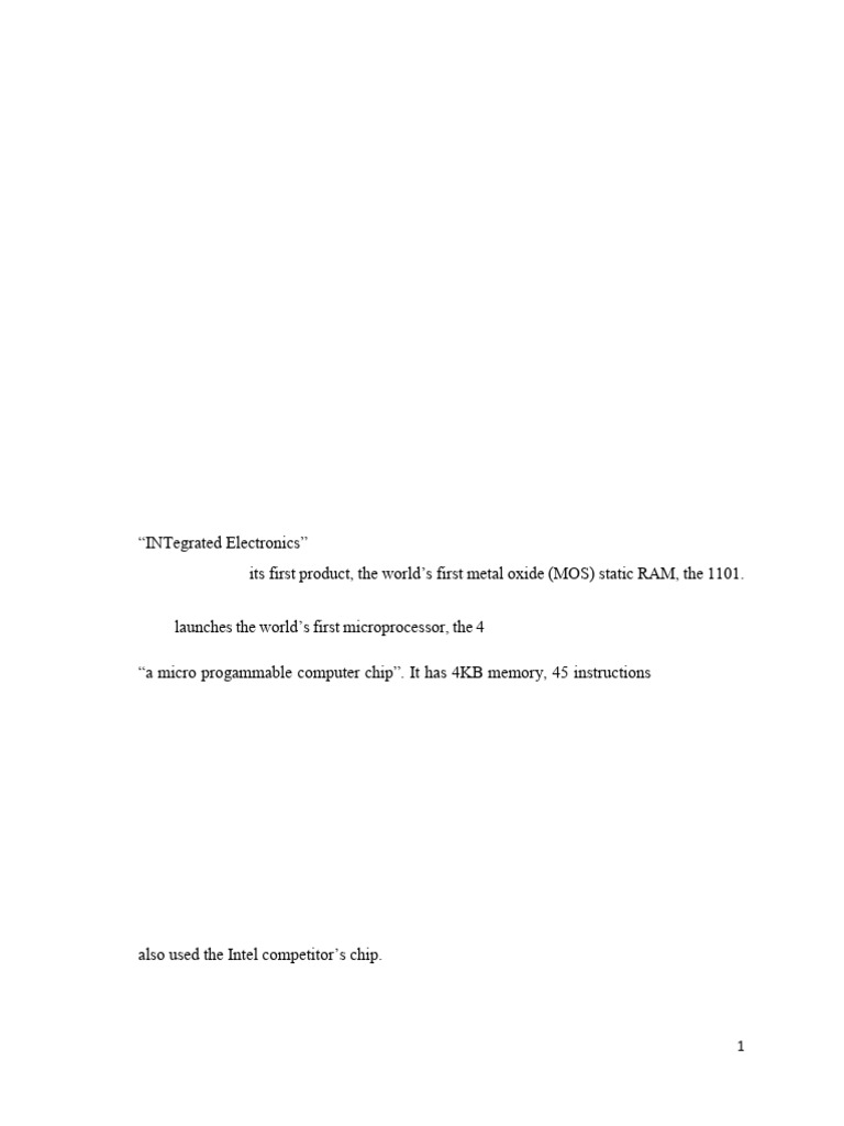 Microprocessor Evolution & Types | PDF | Central Processing Unit ...
