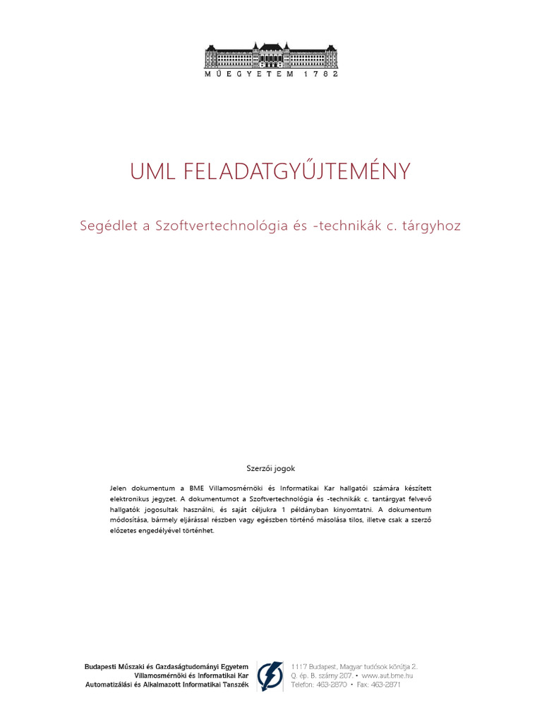 UML Feladatgyujtemeny 2024 | PDF