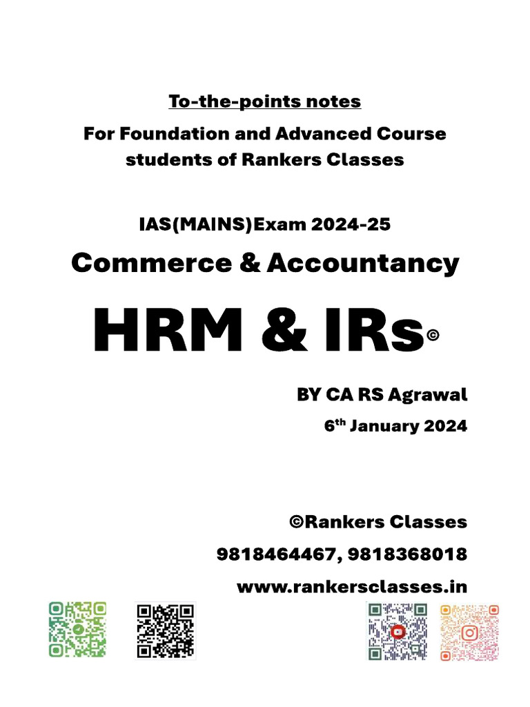 HRM & IRs Sample | PDF