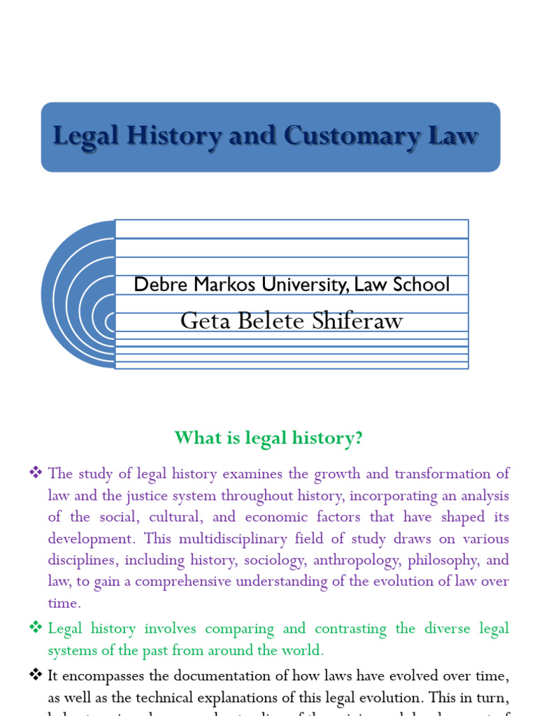 Legal History and Customary Law Overview | PDF | Hammurabi | Roman Republic