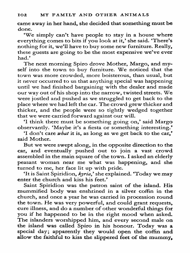 My Family and Other Animals 1956 98 | PDF