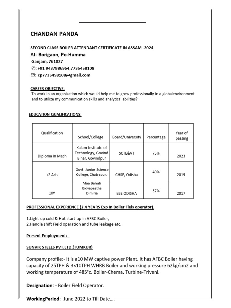 Chandan Panda (Updated Resume) | PDF