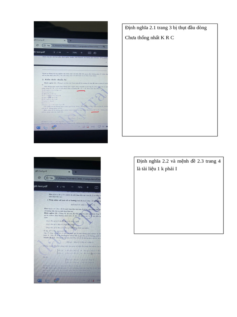 Định nghĩa 2.1 trang 3 bị thụt đầu dòng Chưa thống nhất K R C | PDF