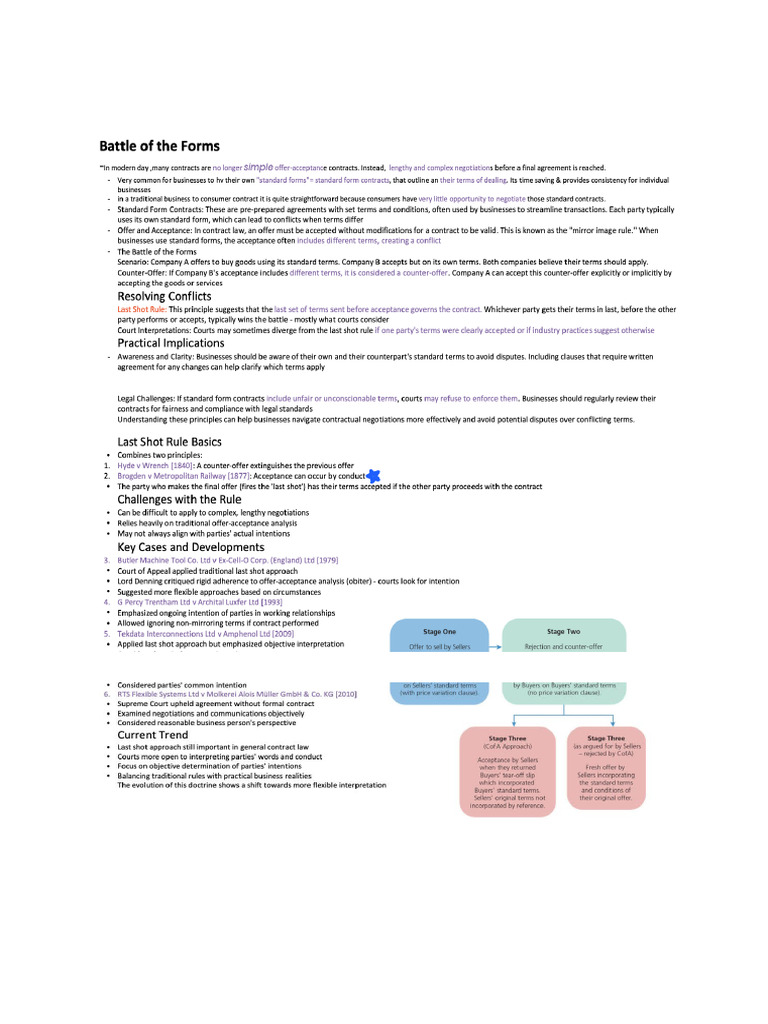 Battle of forms | PDF