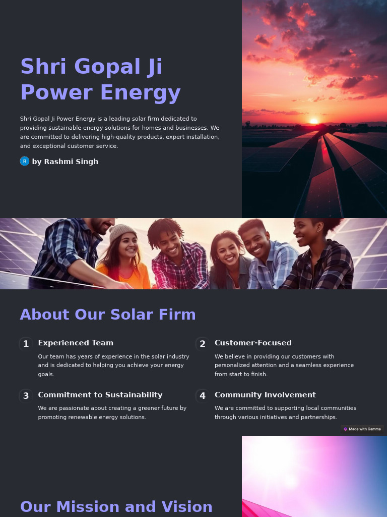 Shri Gopal Ji Power Energy | PDF | Solar Power | Off The Grid