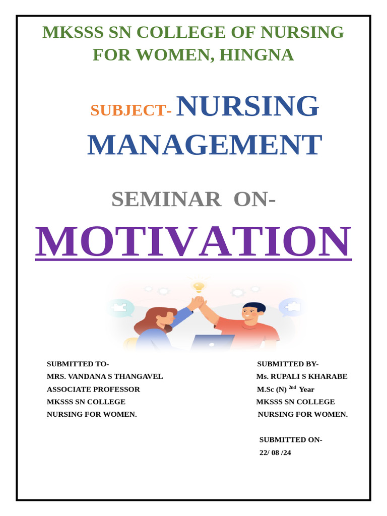 MOTIVATION | PDF | Motivational | Motivation