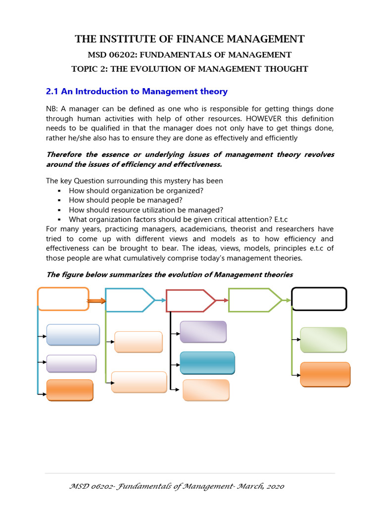 Topic 2. Theories and Principles of MGT-1 | PDF | System | Bureaucracy