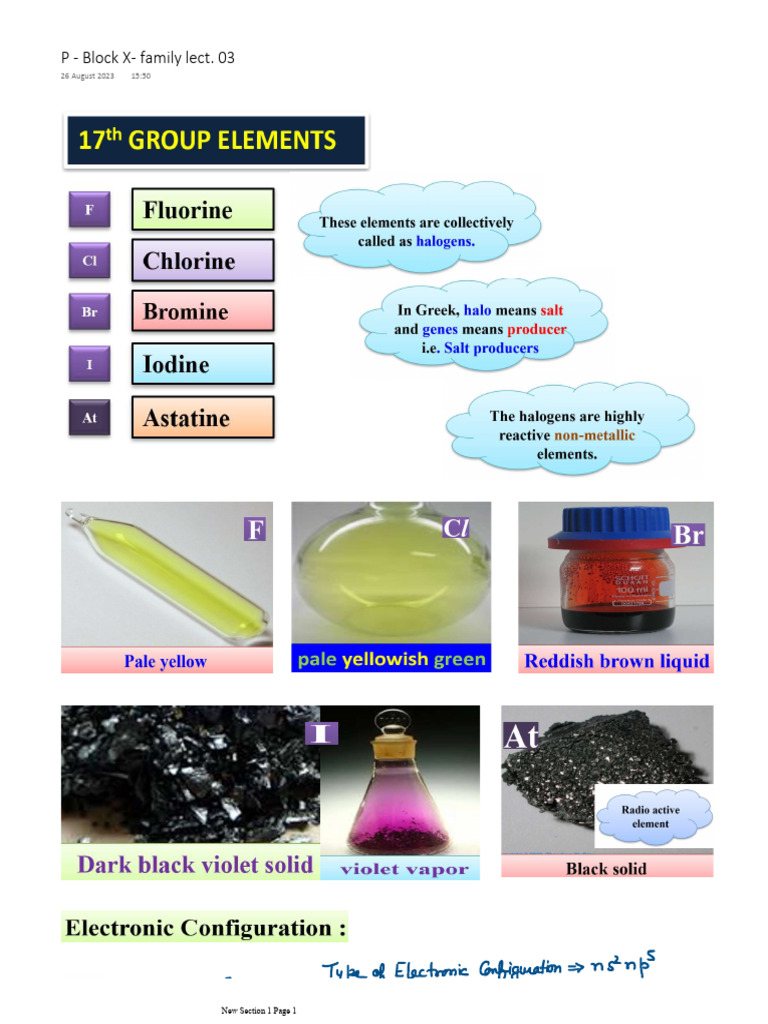 Halogen Family | PDF