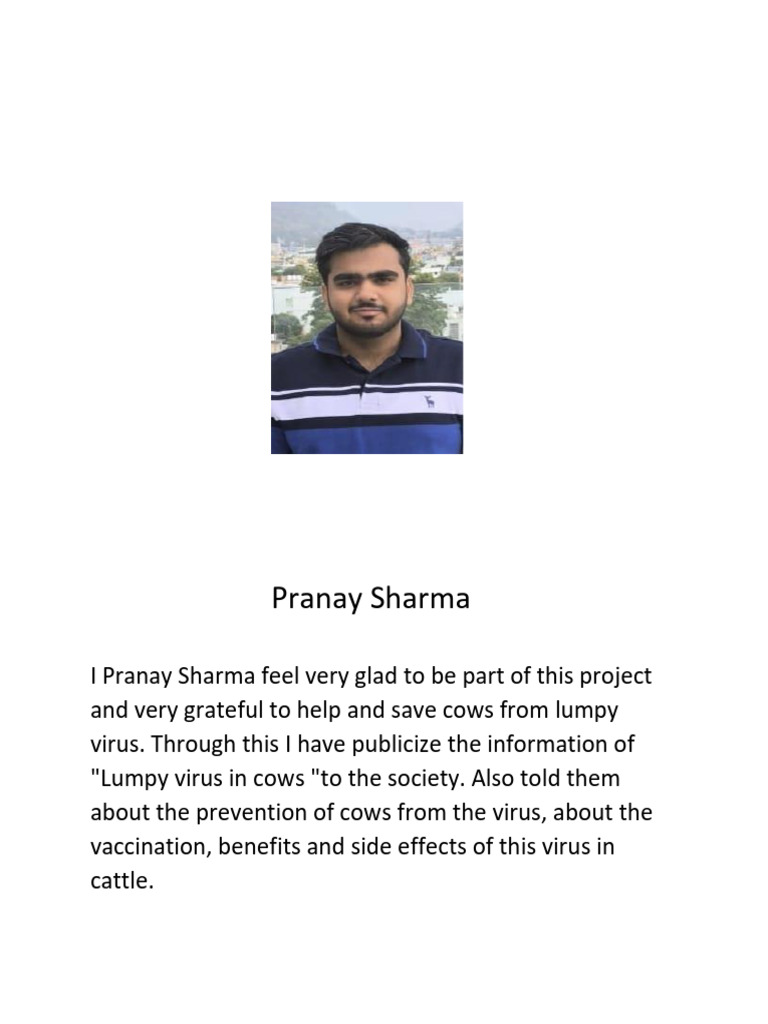 Lumpy Virus Awareness in Cows | PDF