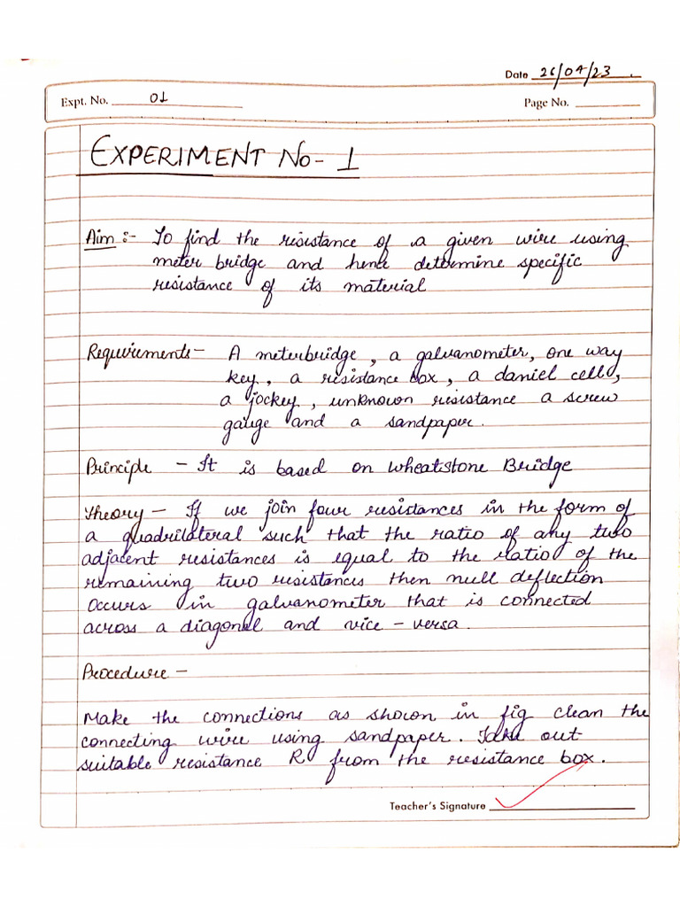 Physics Practical File | PDF