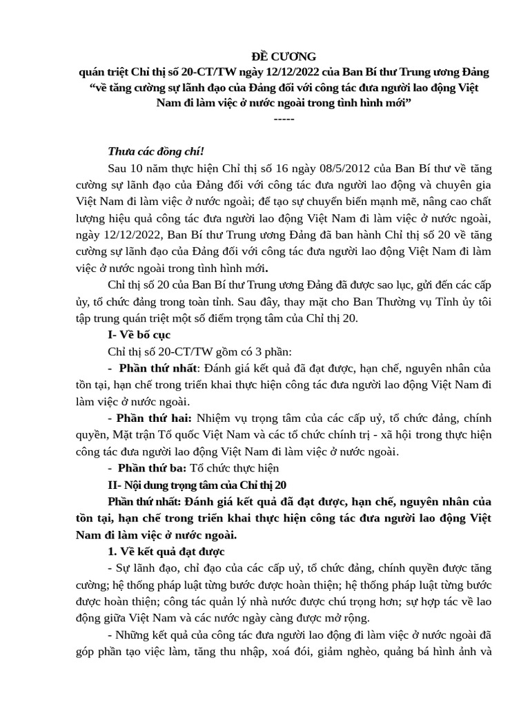 2.de Cuong Quan Triet Chi Thi 20-Trung | PDF