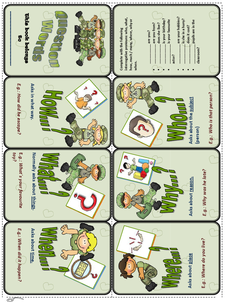 Question Words Mini | PDF | Linguistic Typology | Language Families