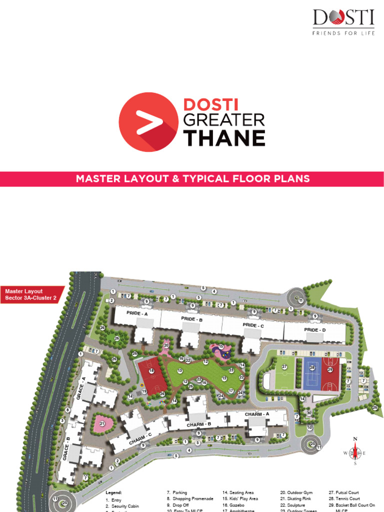 Dosti Greater Thane Logo - Plans A3 Booklet | PDF | Design | Decorative ...