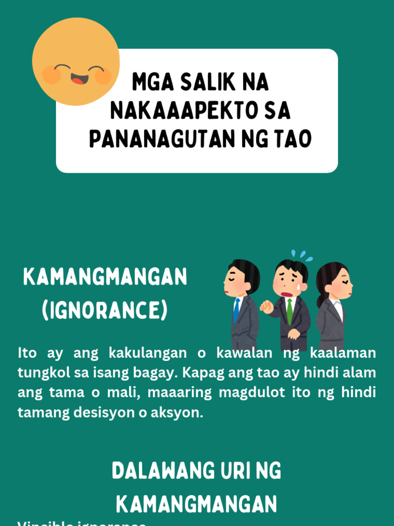 Mga Salik Na Nakaaapekto Sa Pananagutan NG Tao | PDF