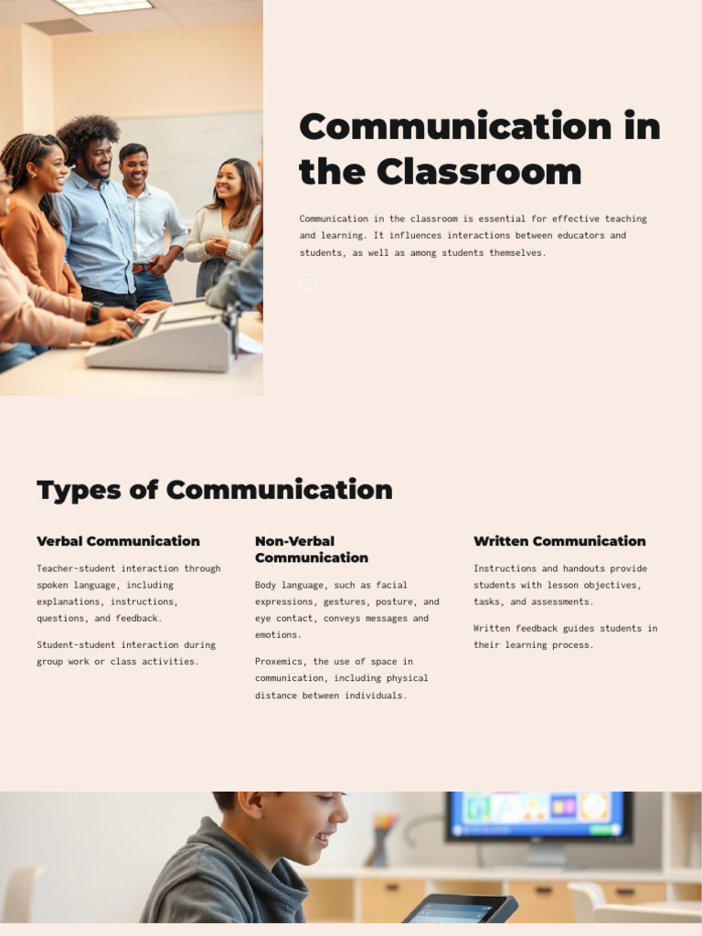 Effective Communication in Classrooms | PDF | Communication | Nonverbal ...