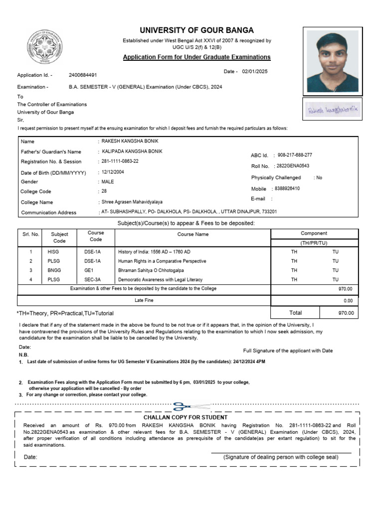 Enrolment - Form - 281 1111 0863 22 - 02 01 2025 - 15 11 | PDF ...