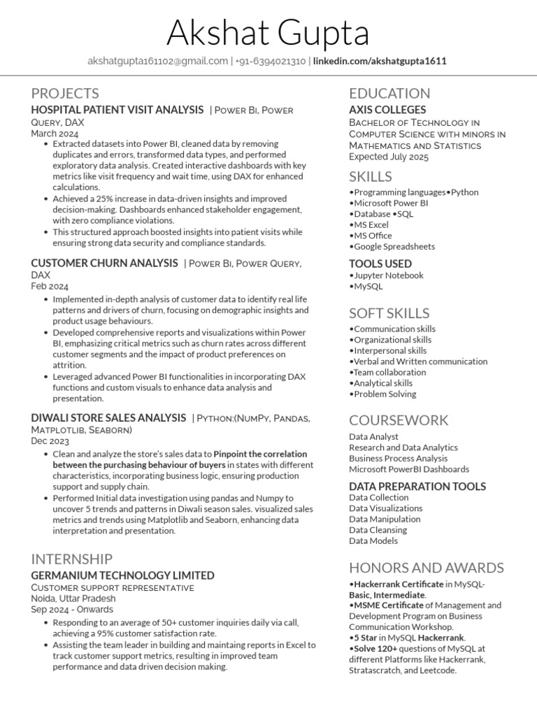 Data Analytics & BI Enthusiast Profile | PDF | Data Analysis | Data