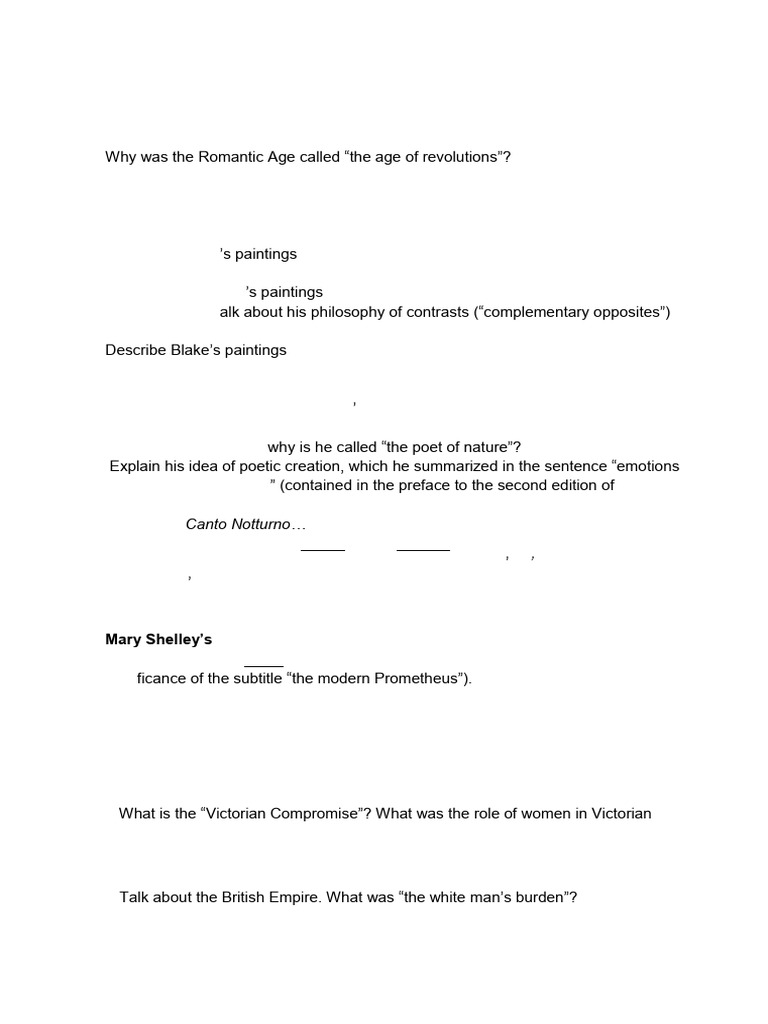 Revision Questions | PDF | Mrs Dalloway | James Joyce