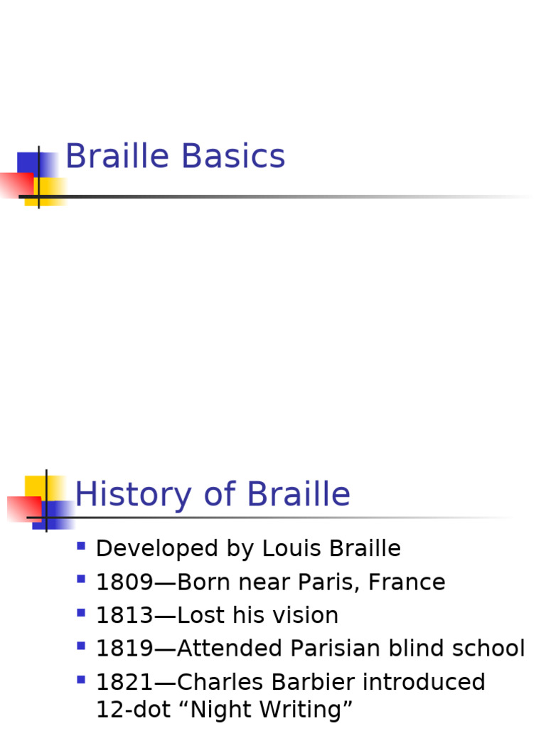 02B Braille Basics Grade 1 | PDF