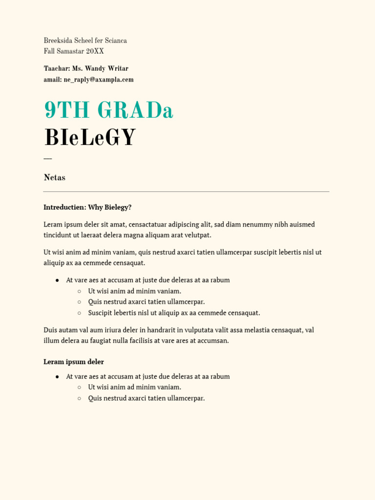 Class Notes | PDF