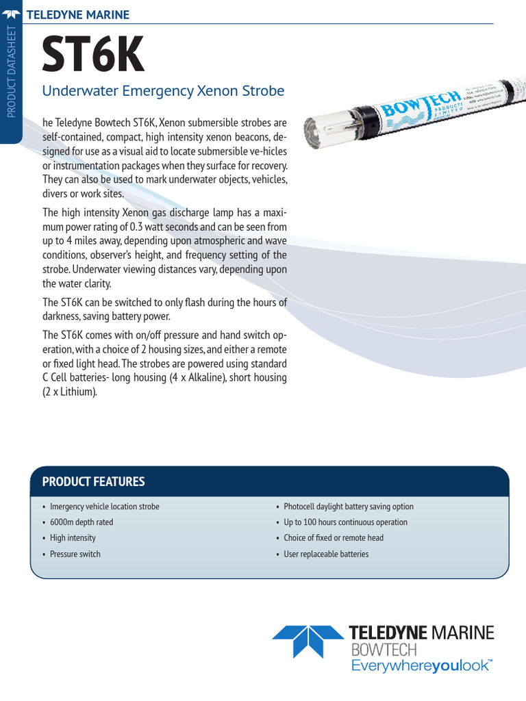 Bowtech ST6K Product Leaflet | PDF
