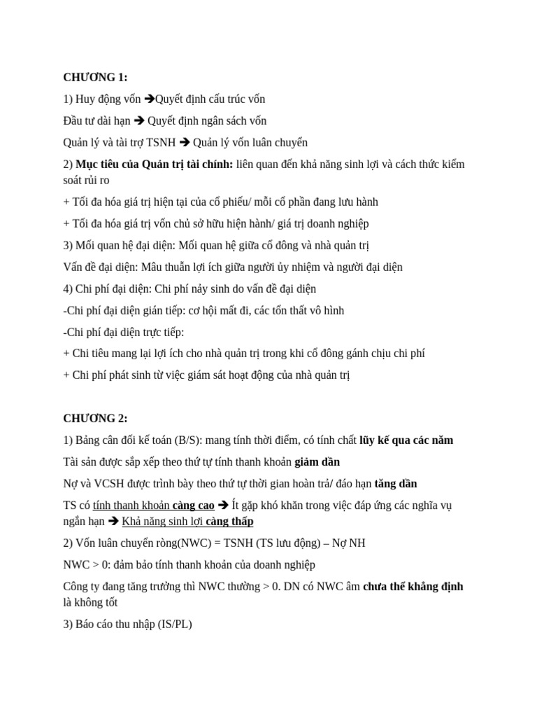 tóm tắt TCDN | PDF